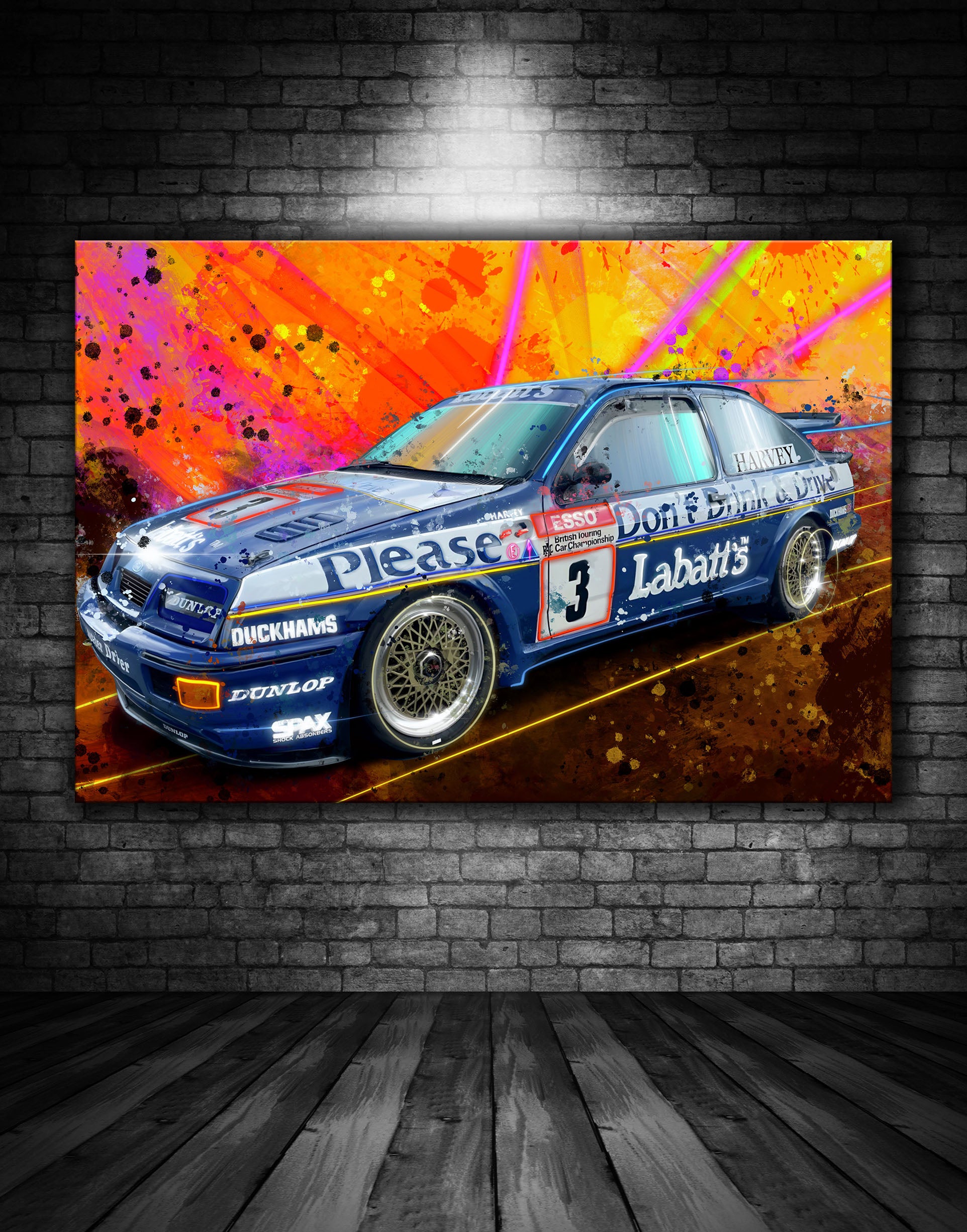 Ford Sierra Cosworth BTCC Graffiti Painting – Exclusively Motorsport