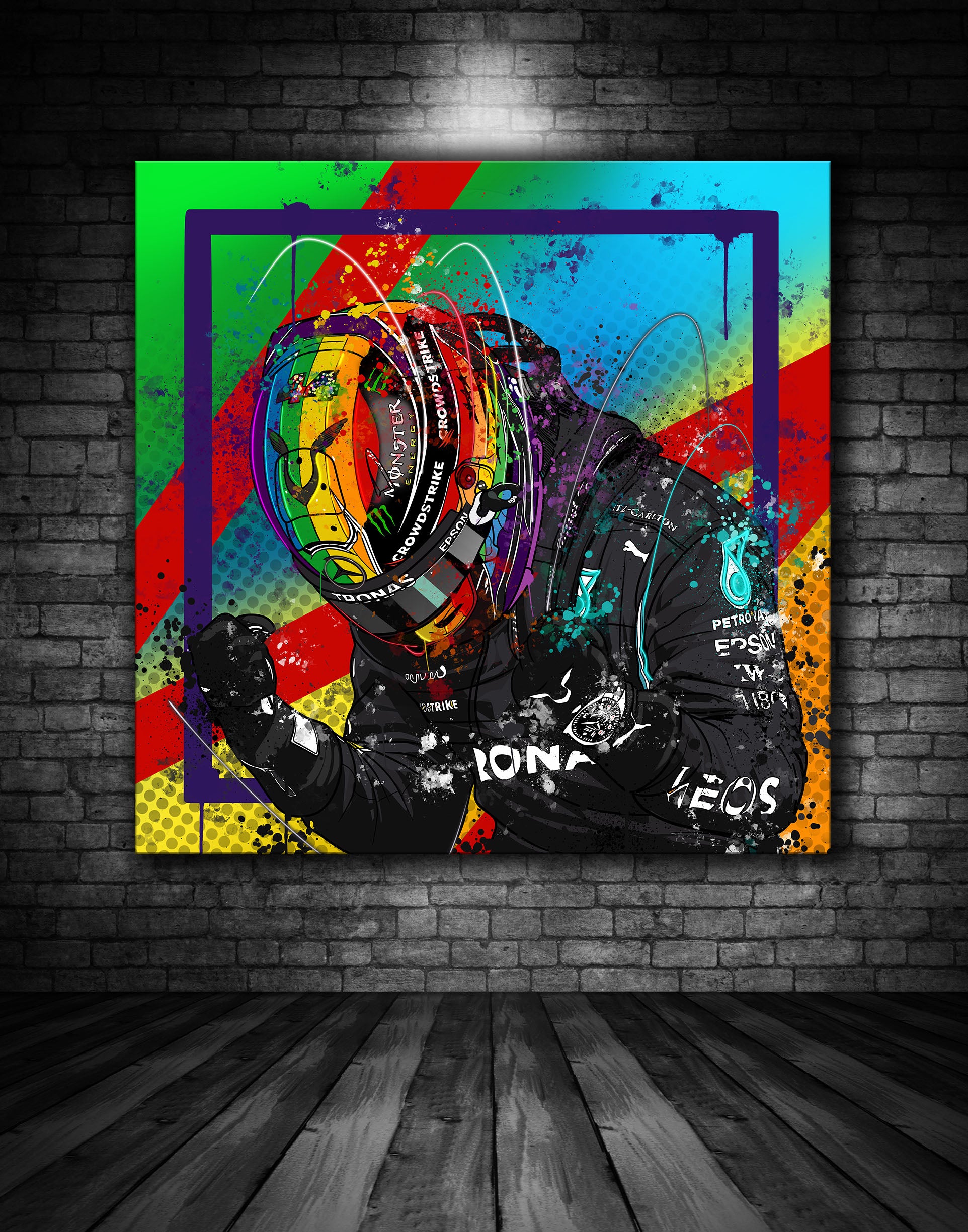 Lewis Hamilton Graffiti Painting – Exclusively Motorsport