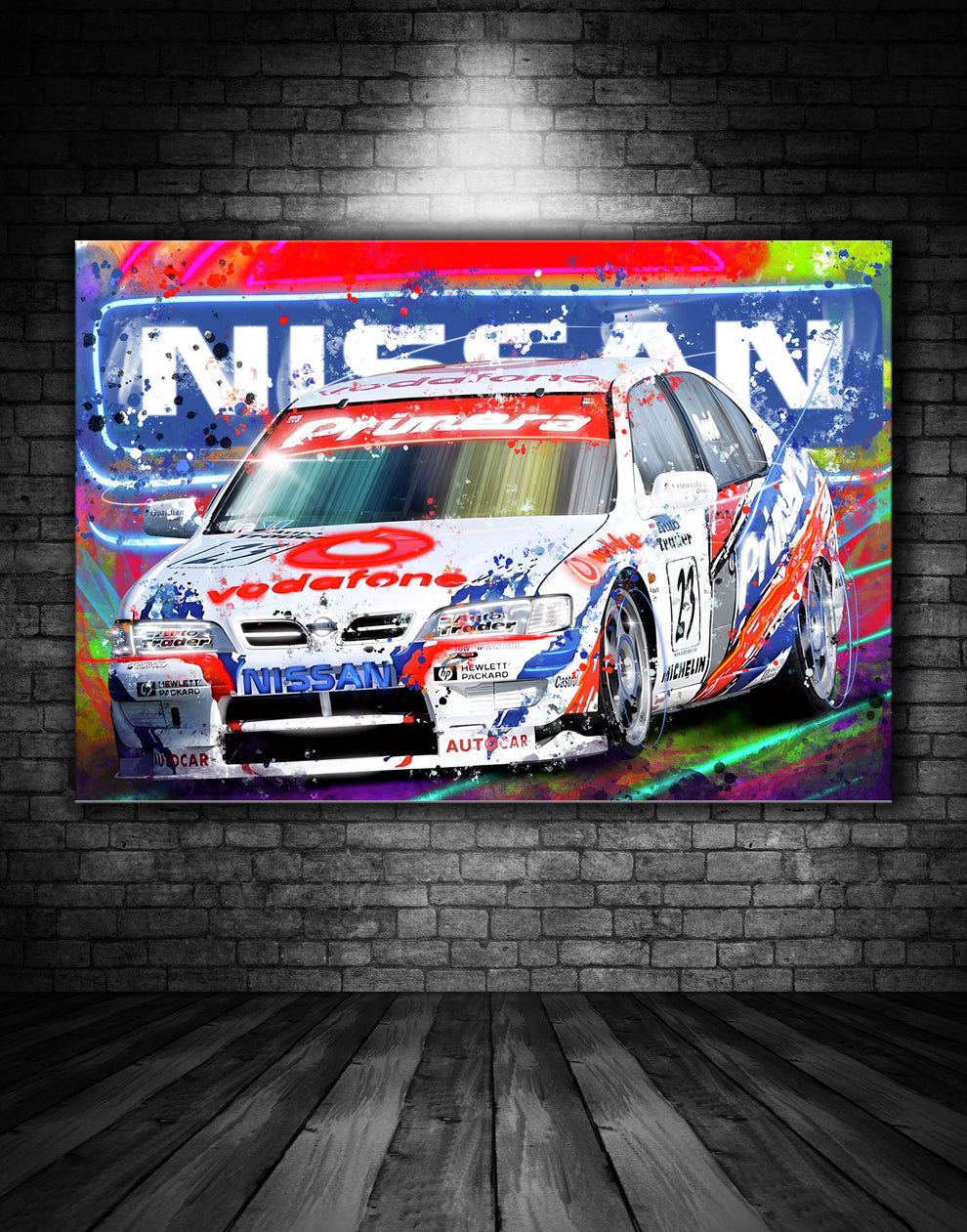 Nissan Primera BTCC Touring Car Graffiti Painting – Exclusively Motorsport