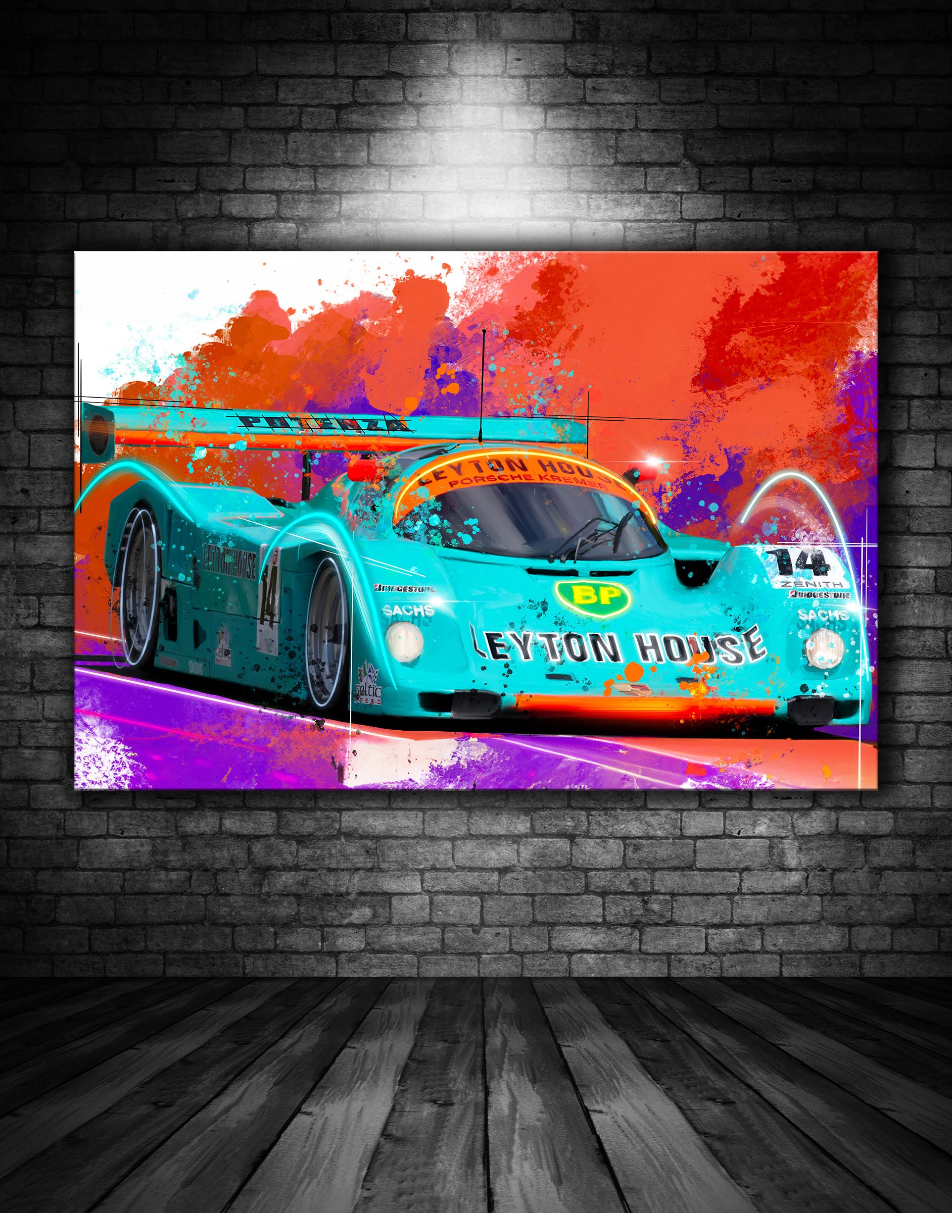 Porsche 962 IMSA GTP Leyton House Graffiti Painting – Exclusively ...
