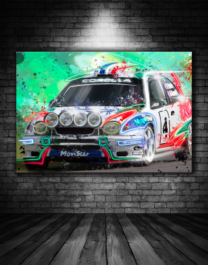 Toyota Corolla WRC Graffiti Rally Car Painting – Exclusively Motorsport