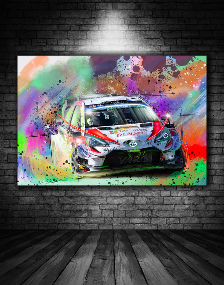 Toyota Yaris WRC Gazoo Racing Graffiti Painting – Exclusively Motorsport
